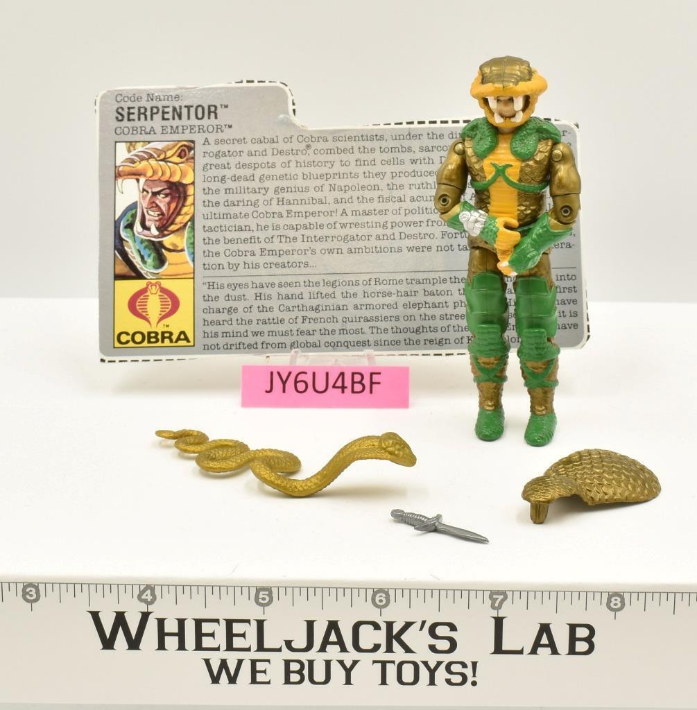 Serpentor V1 G.I. Joe 1986 Hasbro Vintage Action Figure - Wheeljack's Lab
