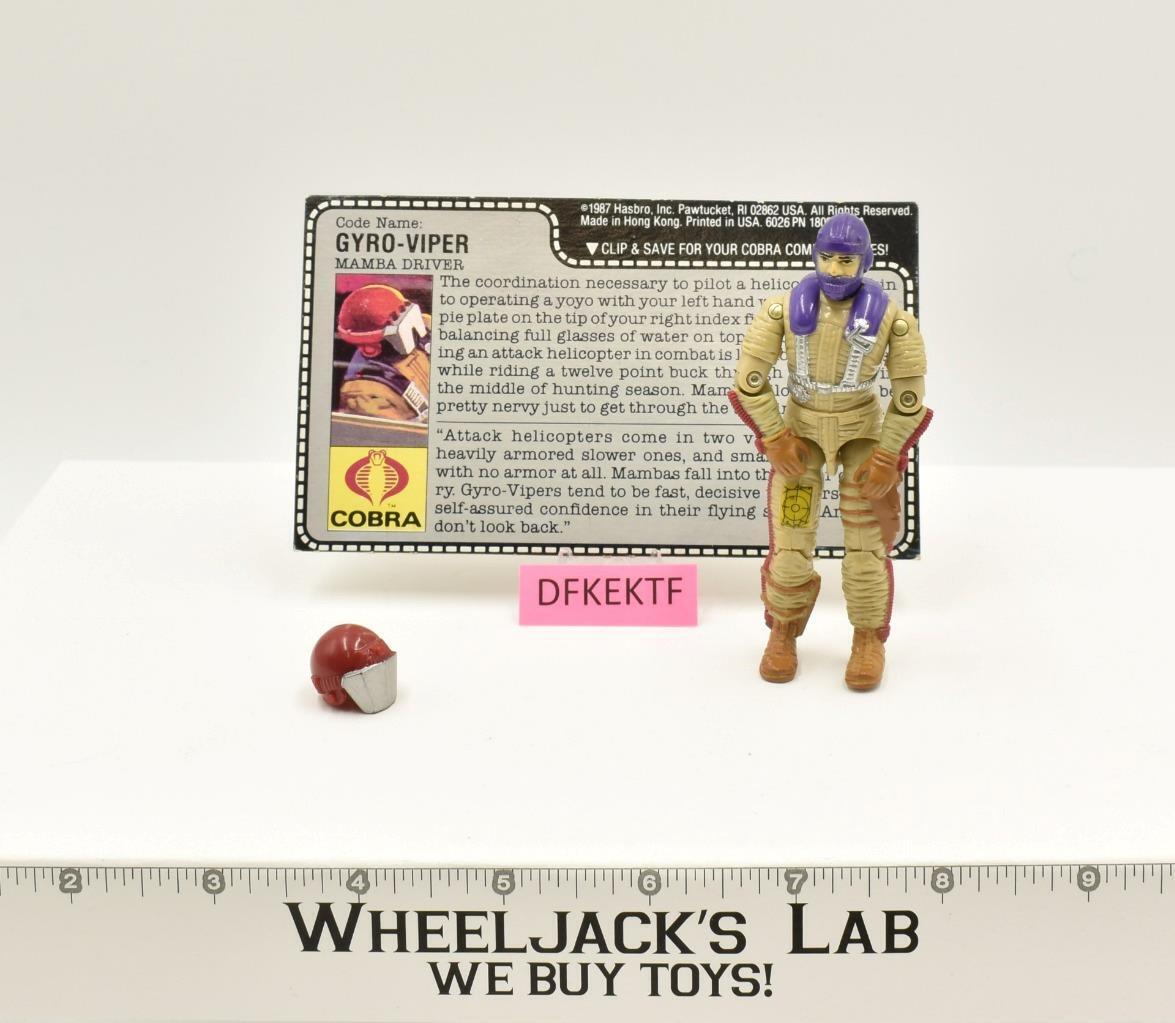 Gyro-Viper V1 100% Complete G.I. Joe 1987 Hasbro Vintage Action Figure ...