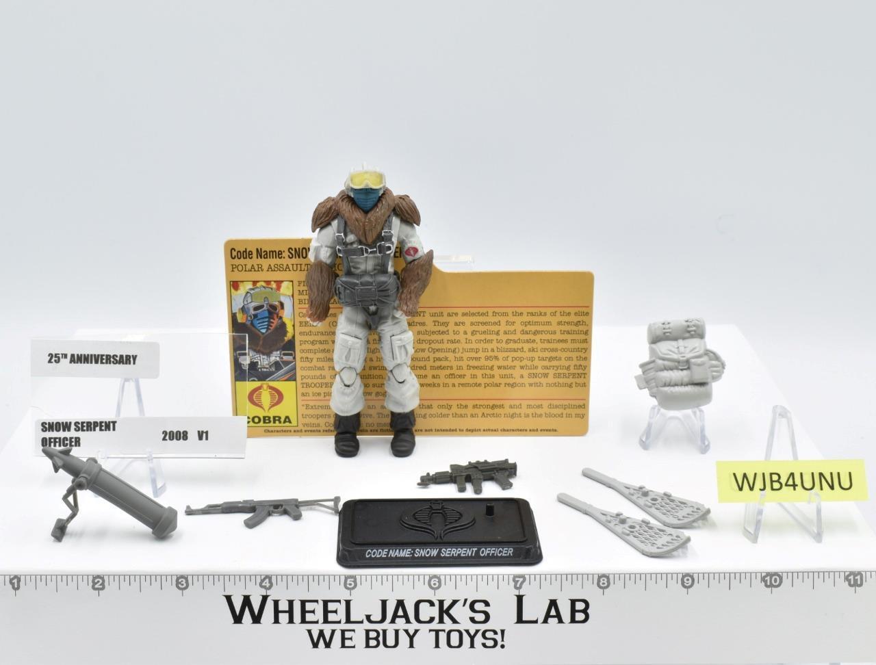Snow Serpent Officer V1 100% Complete G.I. Joe 2008 Hasbro Action ...