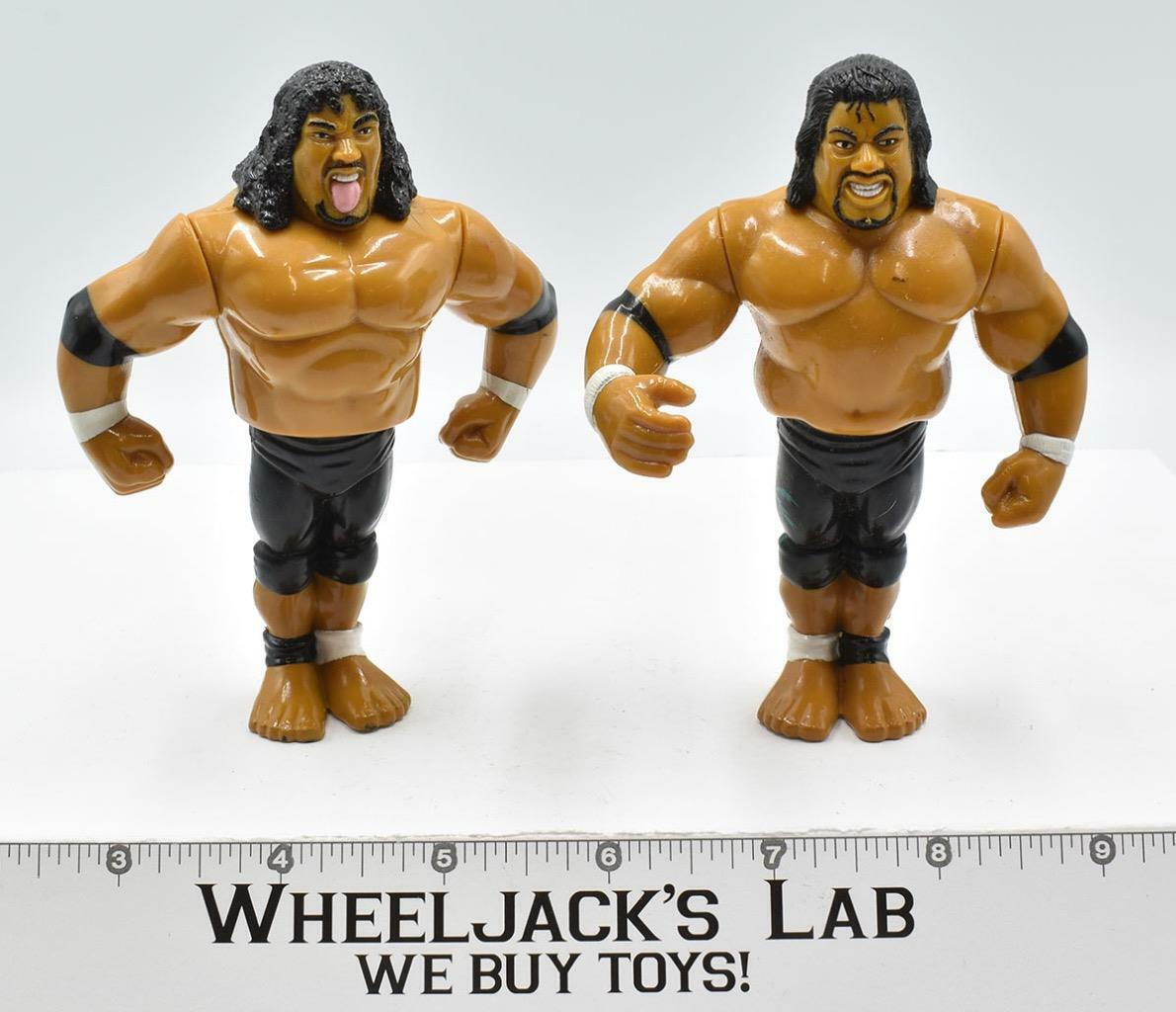 Headshrinkers Fatu & Samu WWF WWE Wrestling Action Figure 1993 Vintage ...