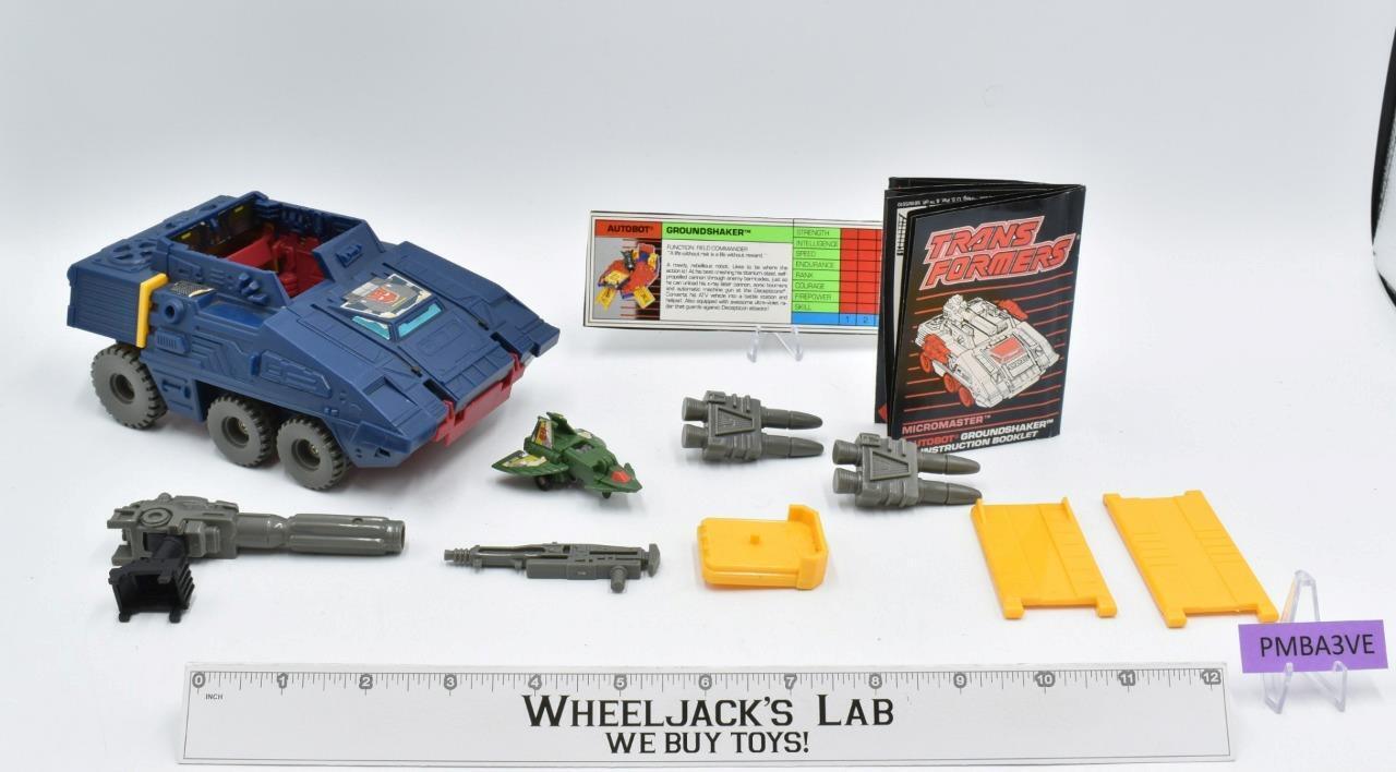 Micromaster Groundshaker 100% Complete 1989 Vintage G1 Transformers ...