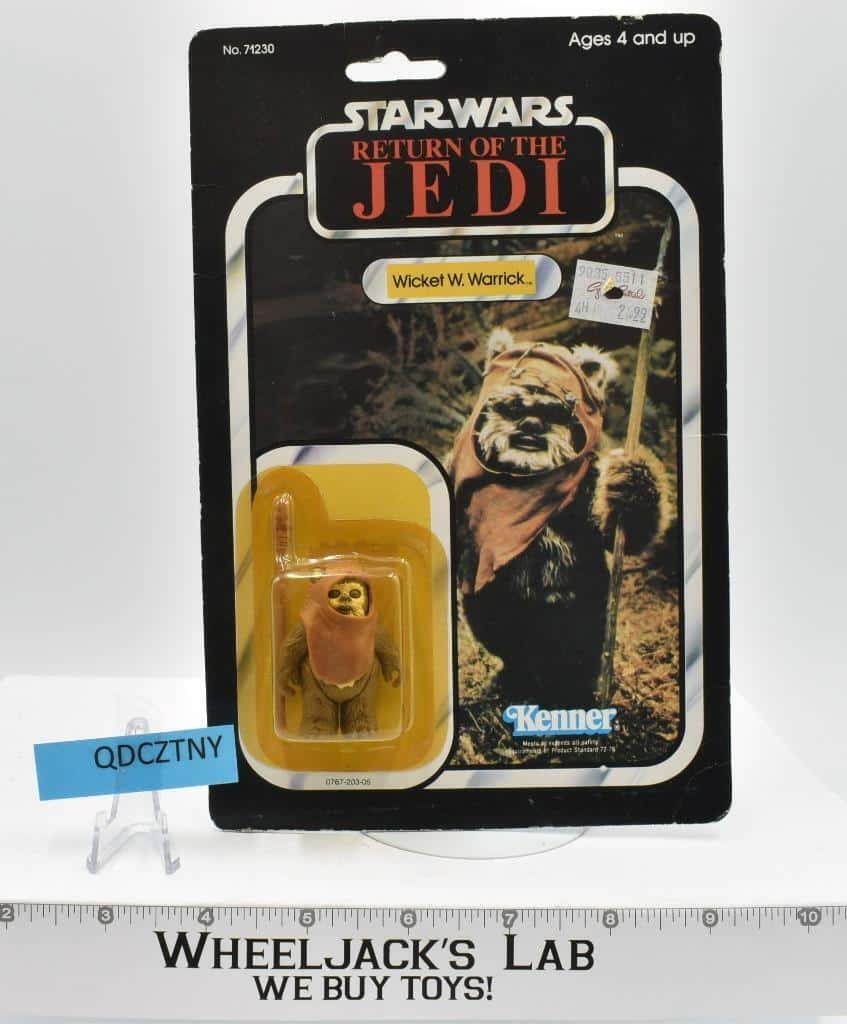 Wicket W. Warrick Ewok 77 Back Star Wars ROTJ 1983 Kenner Action Figure NEW MOSC - Wheeljack's Lab