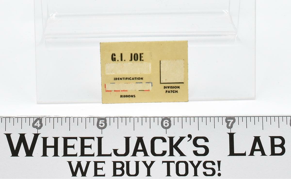 GI Joe Identification Ribbons Division Patch Stickers Hasbro Vintage ...