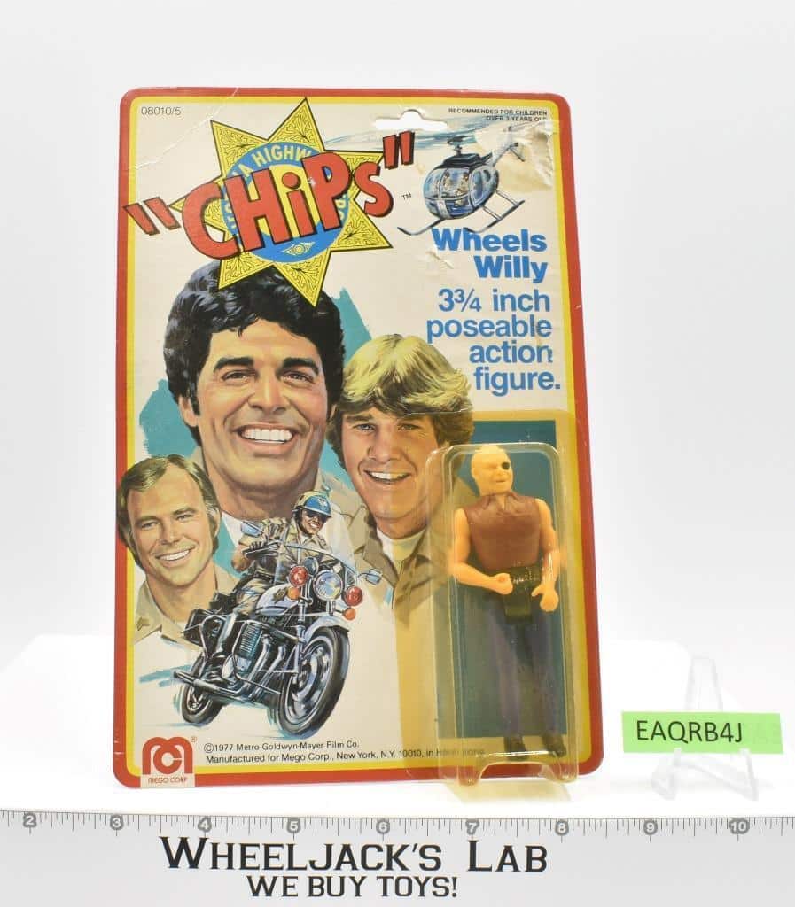 Wheels Willy Chips 1977 Mego Vintage 3.75" Action Figure NEW MOSC ...