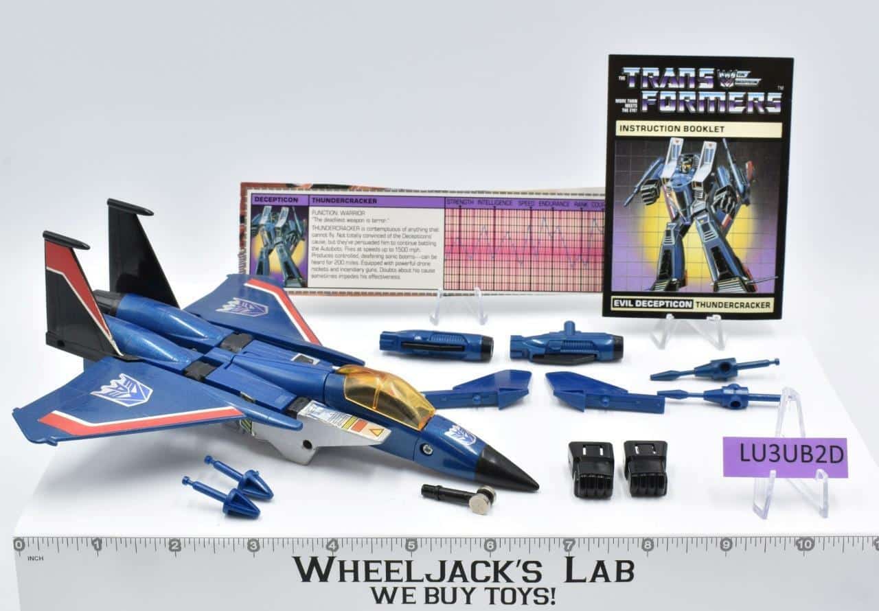 Thundercracker 100% Complete Vintage 1984 G1 Transformers Hasbro Action ...