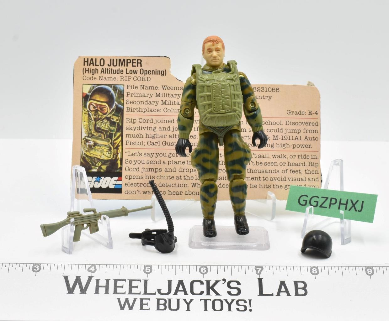 Rip Cord V1 100% Complete G.I. Joe 1984 Hasbro Vintage Action Figure ...