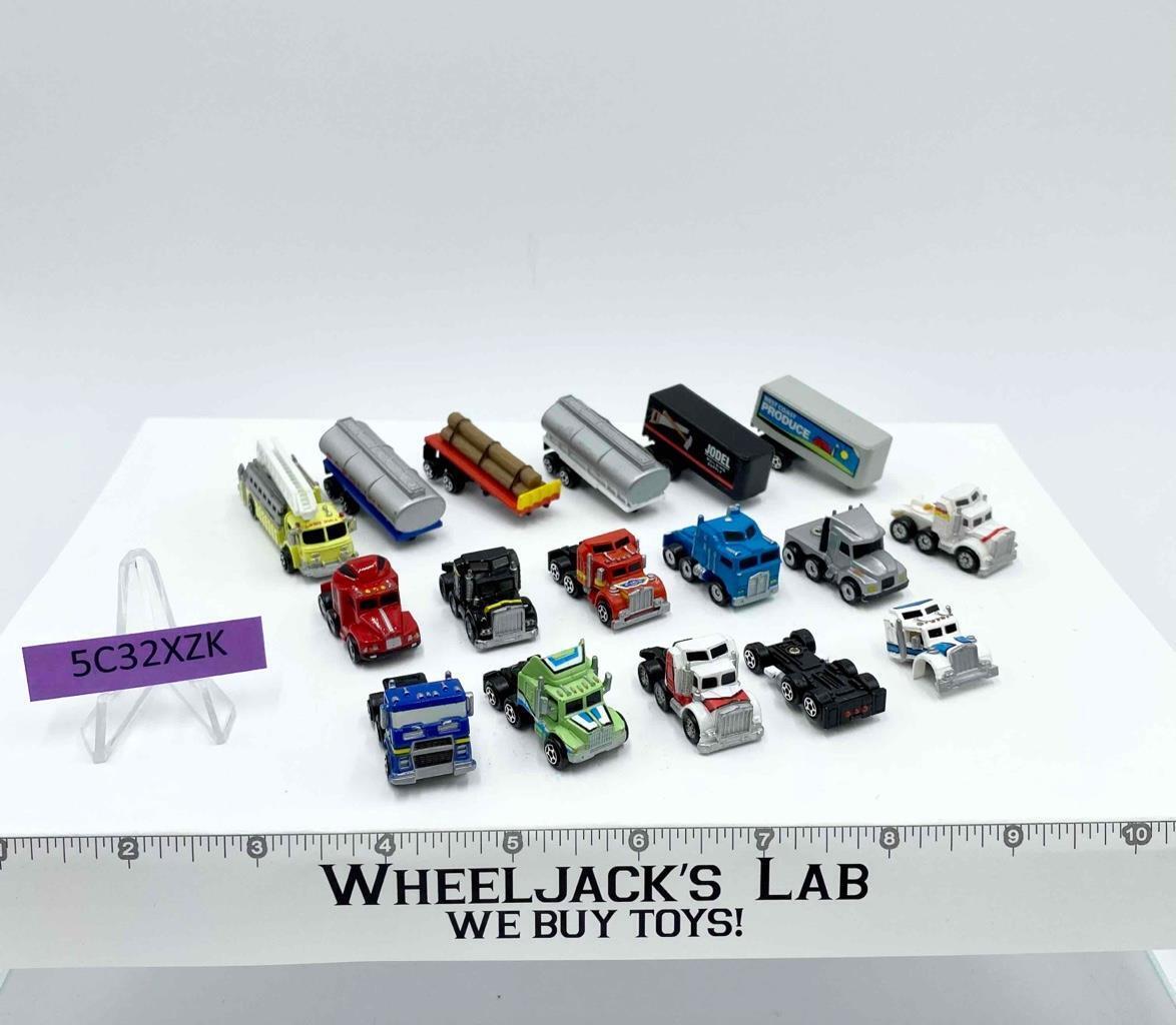 Lot of 10 Semi Trucks W/Trailers 1988-89 Vintage Galoob Micro Machines ...