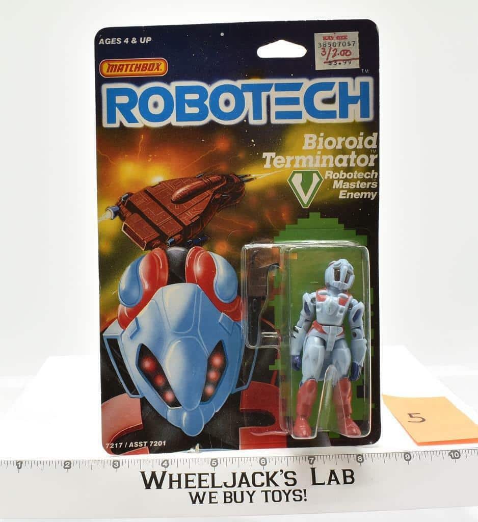 Bioroid Terminator #5 NEW SEALED MOSC Robotech 1985 Matchbox Vintage ...