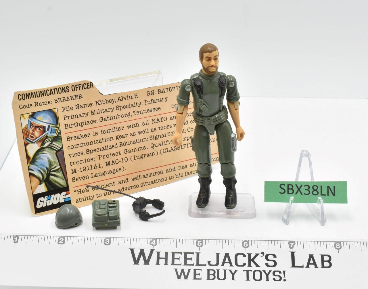 Breaker V1 Straight Arm 100% Complete G.I. Joe ARAH 1982 Hasbro Figure ...