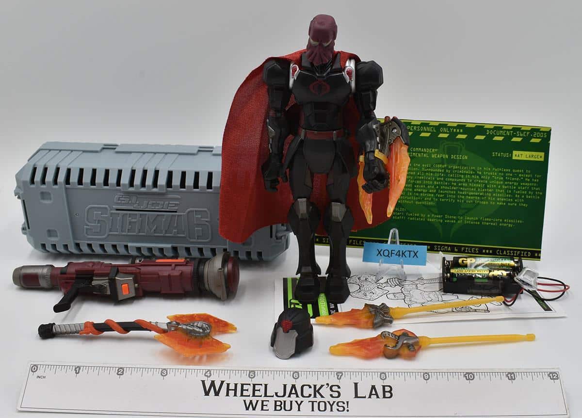 Cobra Commander Battlefield General 8" 100% Complete G.I Joe Sigma 6 ...