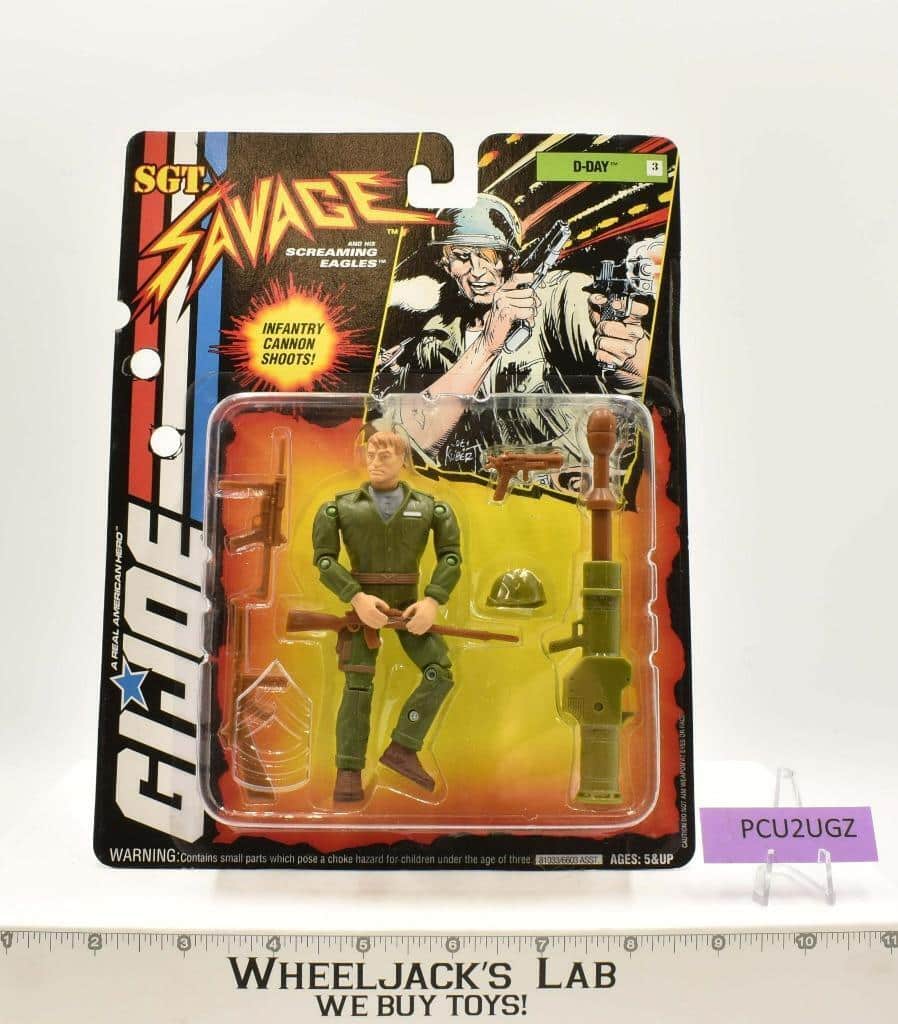 D-Day GI Joe SGT. Savage 1994 Hasbro Action Figure NEW MOSC SEALED ...