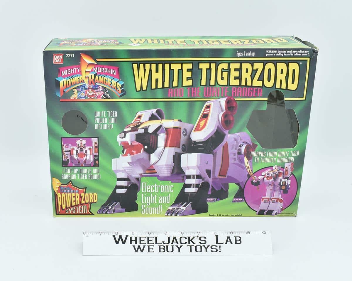 White Tigerzord W/Ranger Mighty Morphin Power Rangers 1994 Bandai ...