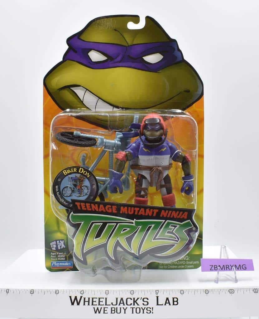 Biker Don Teenage Mutant Ninja Turtles TMNT 2003 Playmates NEW MOSC ...