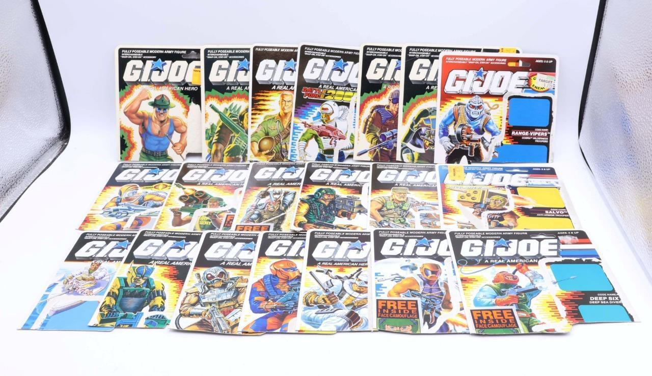 Lot of 20 G.I. Joe Partial Cardbacks 1980-1990's Hasbro - Wheeljack's Lab