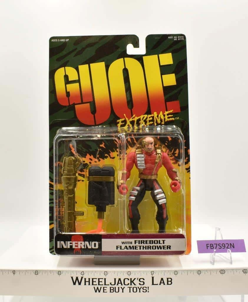 Inferno GI Joe Extreme 1995 Hasbro Action Figure NEW MOSC SEALED ...