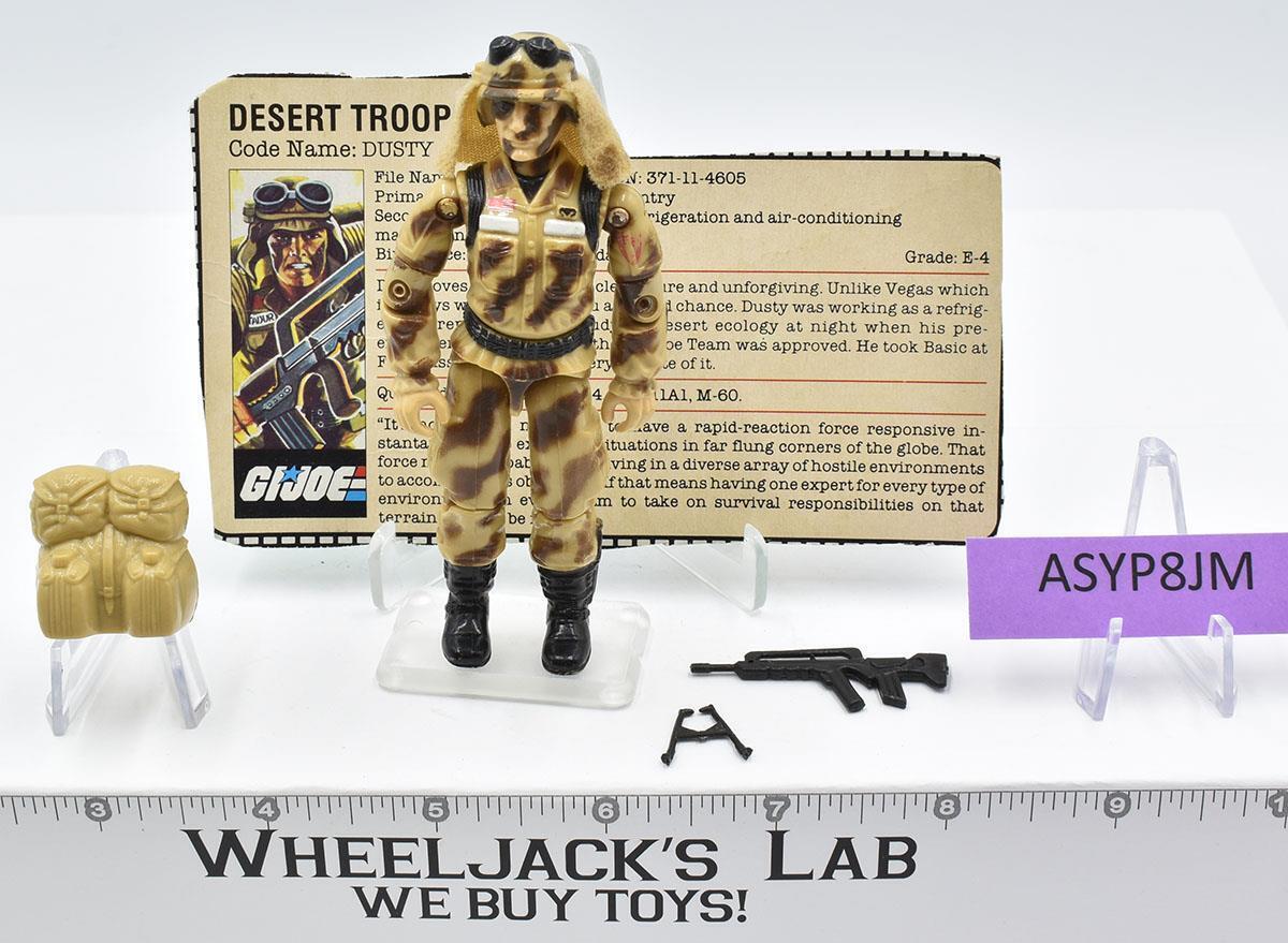 Dusty V1 100% Complete G.I. Joe 1985 Hasbro Vintage Action Figure ...