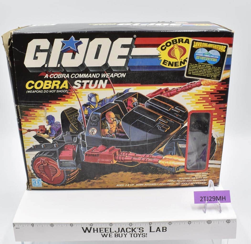 Cobra Stun Motor Viper 100% Complete W/Box G.I. Joe 1986 Hasbro Vintage ...