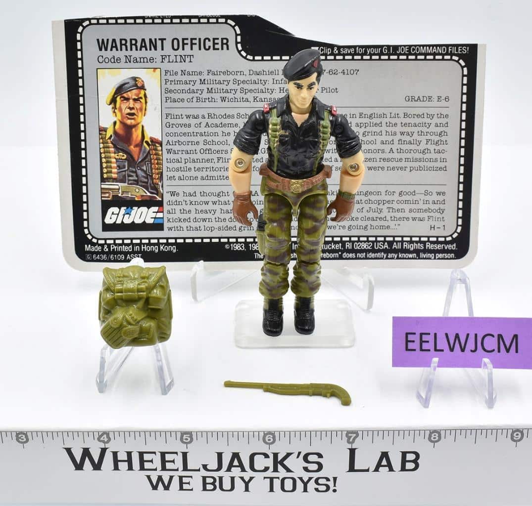 Flint V1 100% Complete G.I. Joe 1985 Hasbro Vintage Action Figure ...