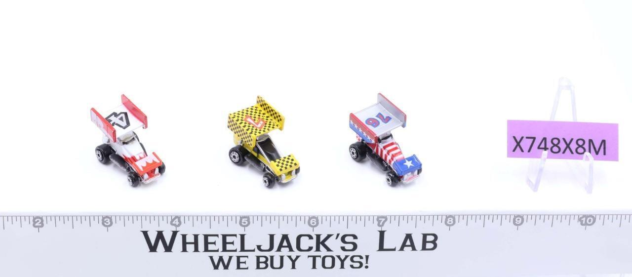 Lot of 3 Race Cars 1988-89 Vintage Galoob Micro Machines - Wheeljack's Lab