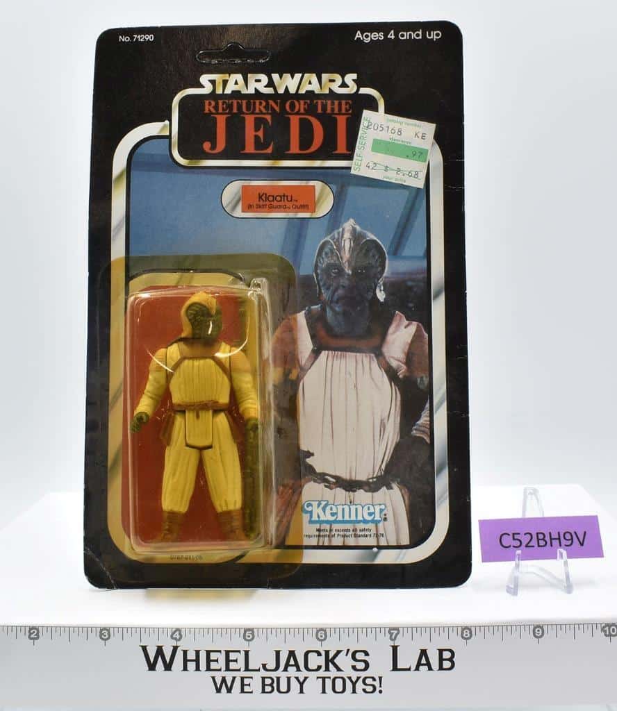 Klaatu Skiff Guard 77 Back Star Wars ROTJ 1983 Kenner Action Figure NEW MOSC - Wheeljack's Lab