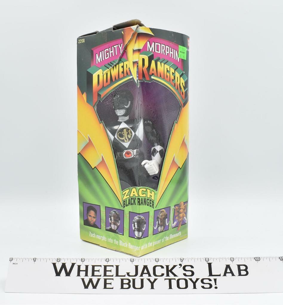 Zach Black Ranger Mighty Morphin Power Rangers 1993 Bandai Complete W ...