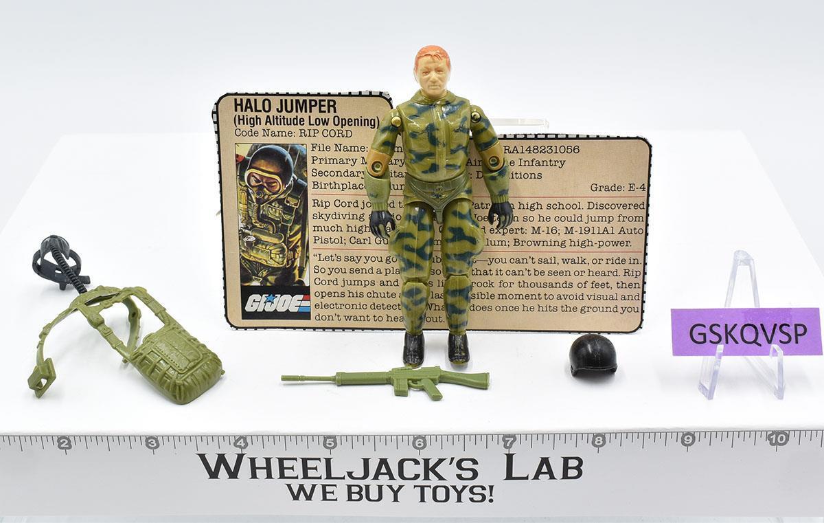 Rip Cord V1 100% Complete G.I. Joe 1984 Hasbro Vintage Action Figure ...