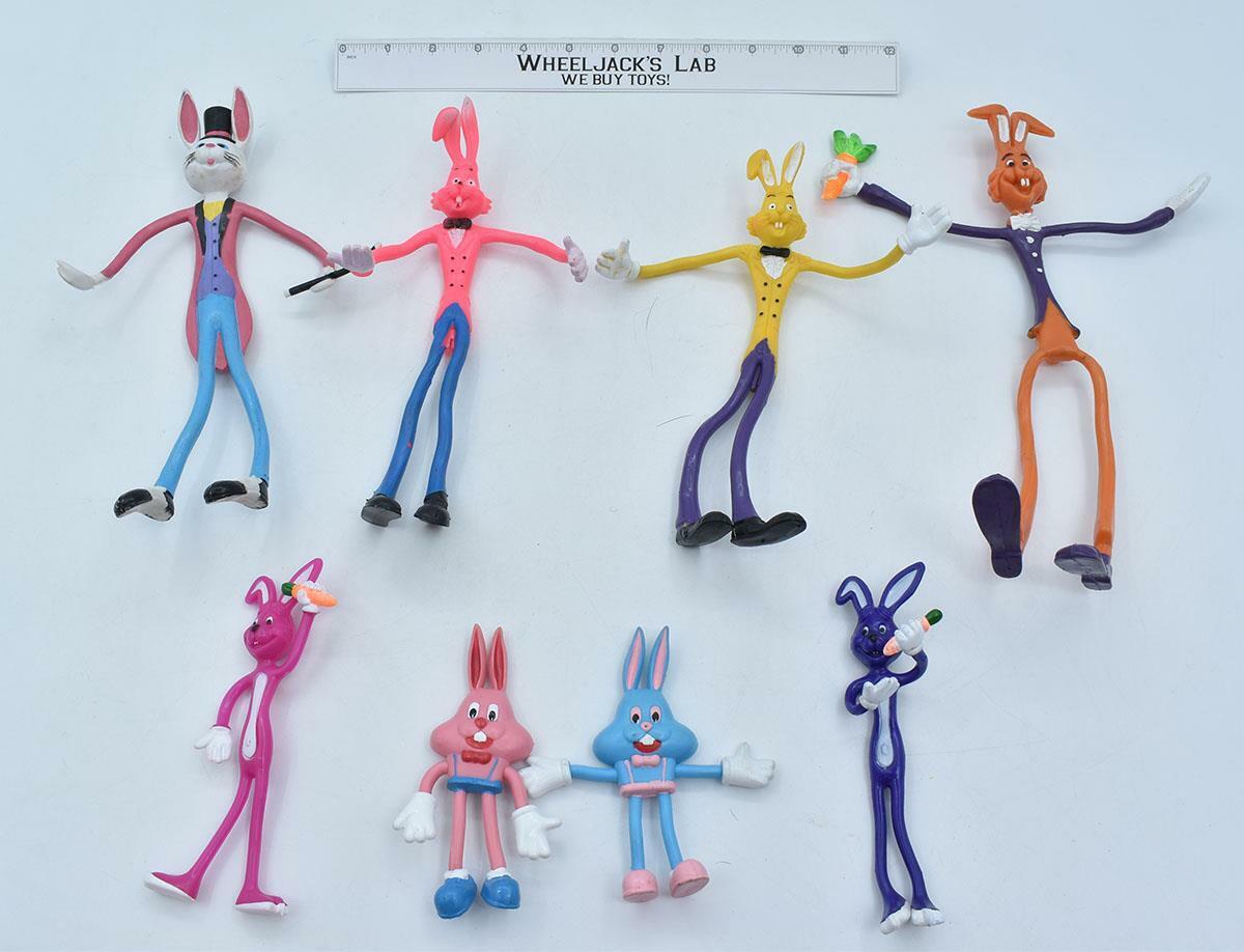 Lot of 8 Bendable/Posable Rabbits Bend Ems Bendies Figures - Wheeljack ...