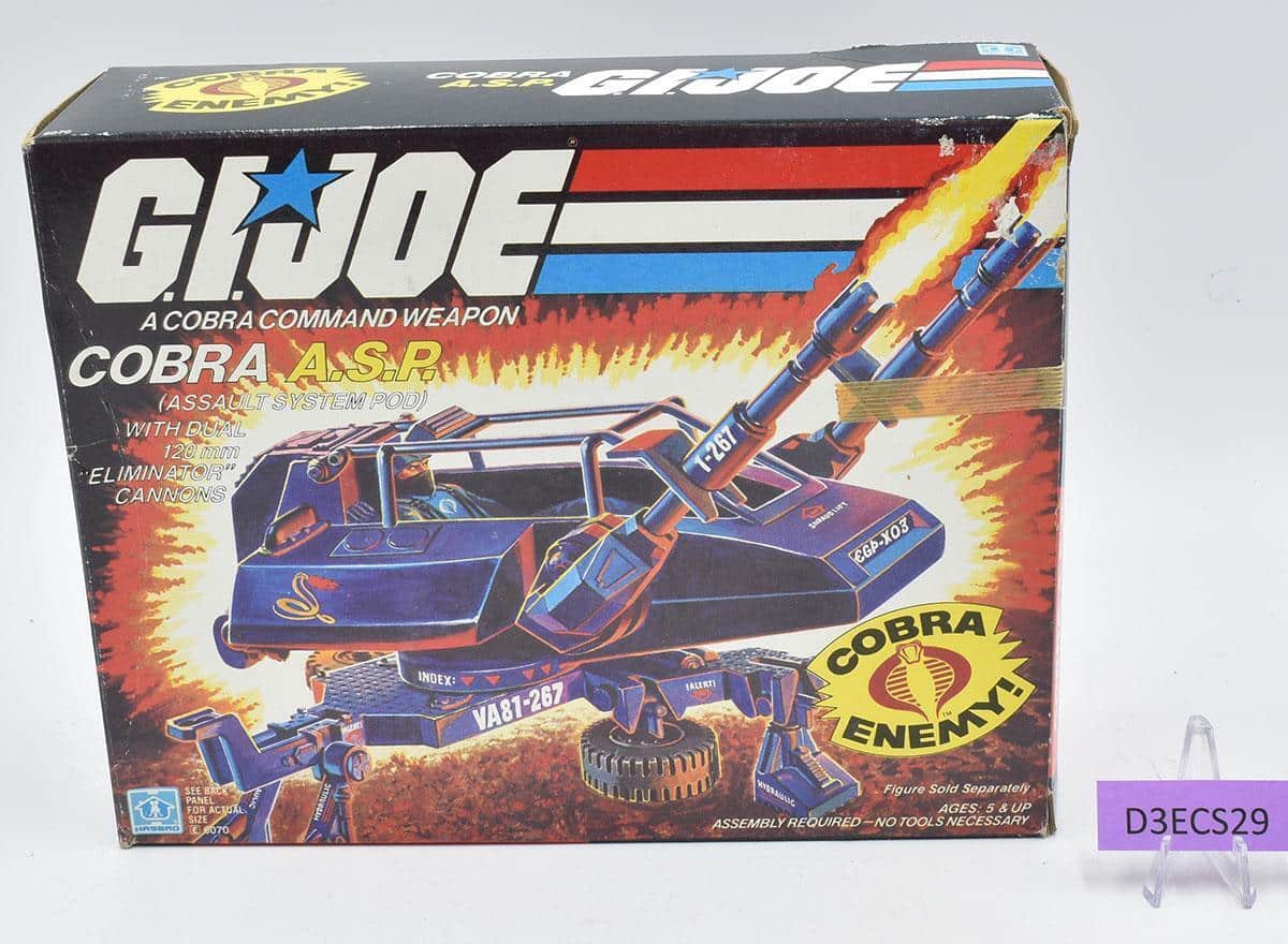 Cobra A.S.P. W/ Box 100% Complete MIB 1984 G.I. Joe Hasbro Vintage ...