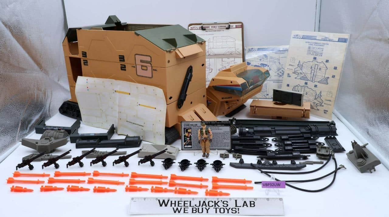 Mobile Command Center 100% Complete Figure Playset 1987 GI Joe Hasbro ...