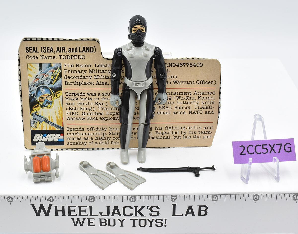 Torpedo V1 100% Complete G.I. Joe 1983 Hasbro Vintage Action Figure ...