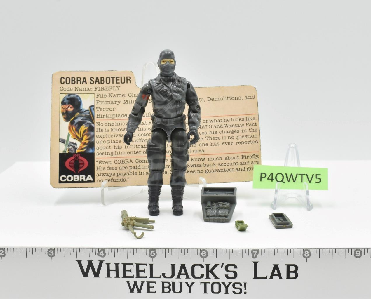 Firefly V1 100% Complete G.I. Joe 1984 Hasbro Vintage Action Figure ...