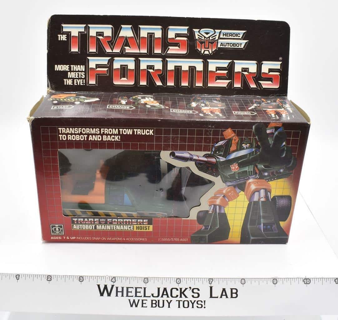 Hoist NR MINT FIG MIB 100% Complete 1985 Vintage G1 Transformers Action ...