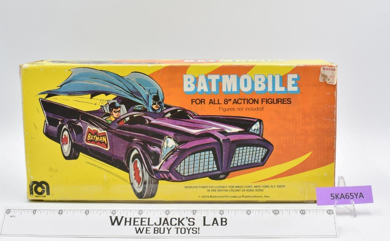 Batmobile For 8" Figures W/Box 100% Complete 1974 Mego Action Figure ...