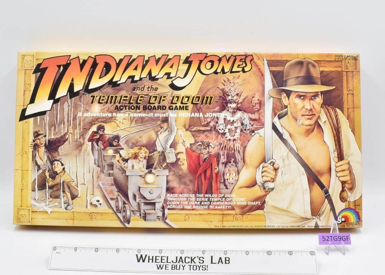 Indiana Jones & The Temple of Doom Action Board Game 1984 LJN ...