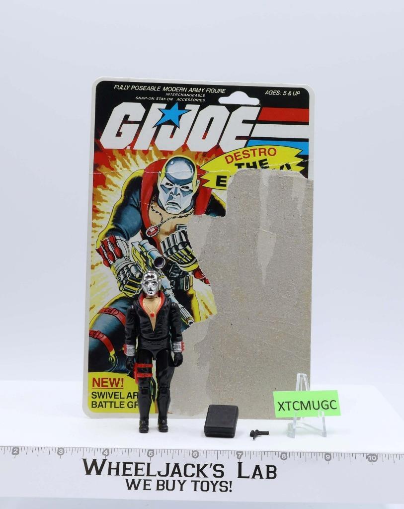 Destro V1 100% Complete W/ Cardback 1983 G.I. Joe Hasbro Vintage Action Figure - Wheeljack's Lab