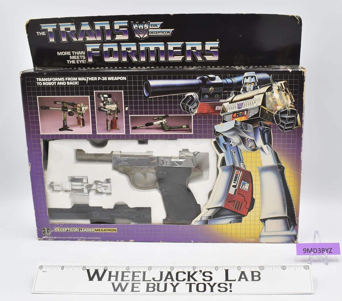 Megatron UNUSED STICKERS NICE FIGURE W/ BOX 100% Complete 1984 G1 ...