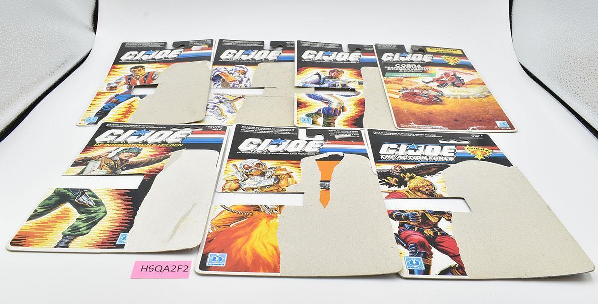 Action Force Card Back LOT X7 G.I. Joe 1990 Hasbro Vintage Action ...