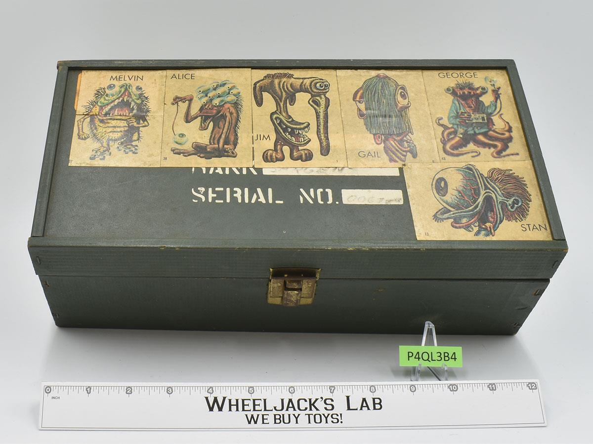 GI Joe WOODEN Footlocker W/Gear Tray & Insert 1964 Vintage Accessory ...