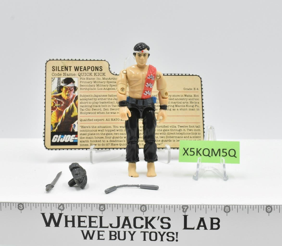 Quick Kick V1 100% Complete G.I. Joe 1985 Hasbro Vintage Action Figure ...