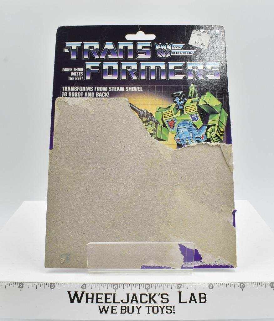 Scavenger Devastator Cardback Vintage 1985 G1 Transformers Action ...