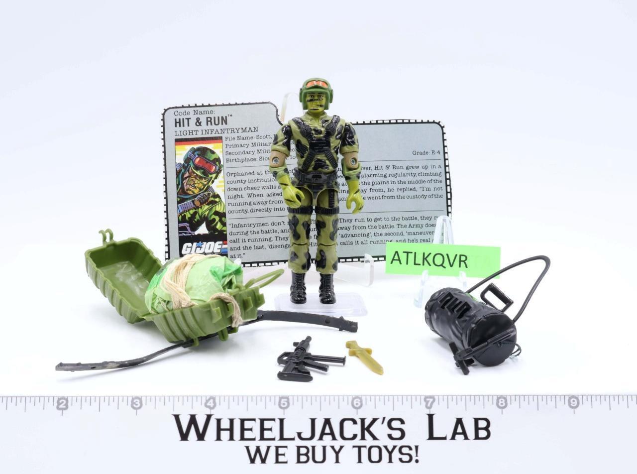 Hit & Run V1 100% Complete 1988 G.I. Joe Hasbro Vintage Action Figure ...