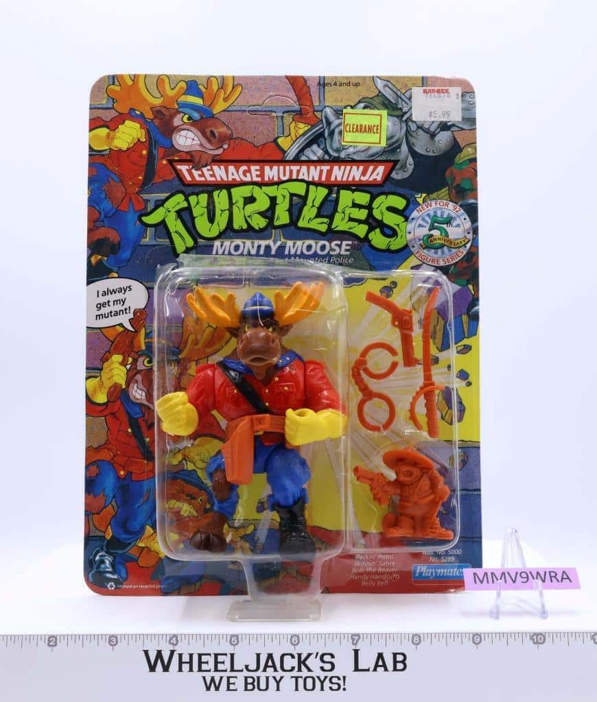 Monty Moose Teenage Mutant Ninja Turtles TMNT 1992 Playmates NEW MOSC ...