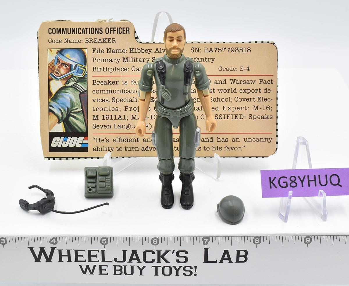 Breaker V1 STRAIGHT ARM 100% Complete G.I. Joe 1982 Hasbro Action ...