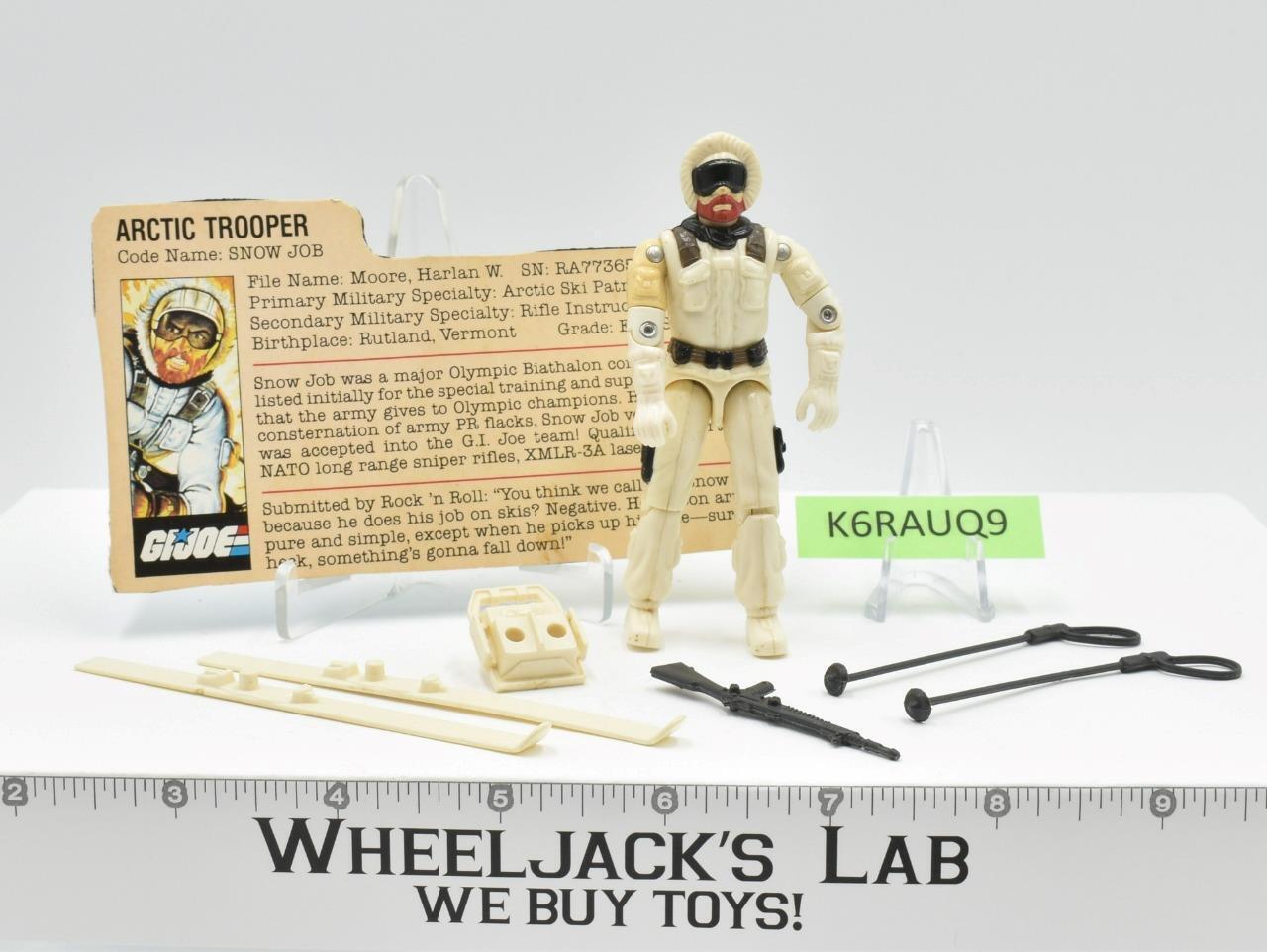 Snow Job V1 100% Complete G.I. Joe 1983 Hasbro Vintage Action Figure ...