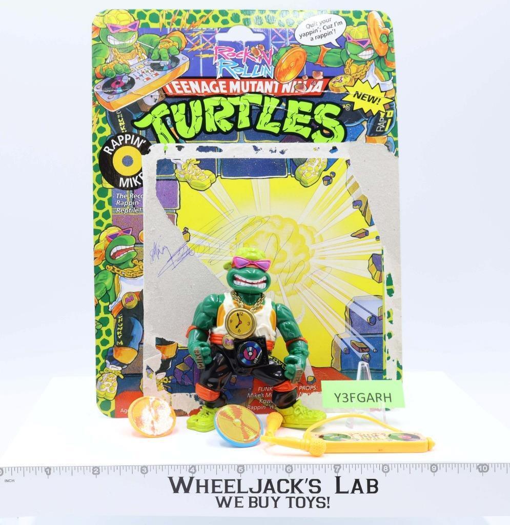 Rappin' Mike 100% Complete W/Card TMNT Teenage Mutant Ninja Turtle ...
