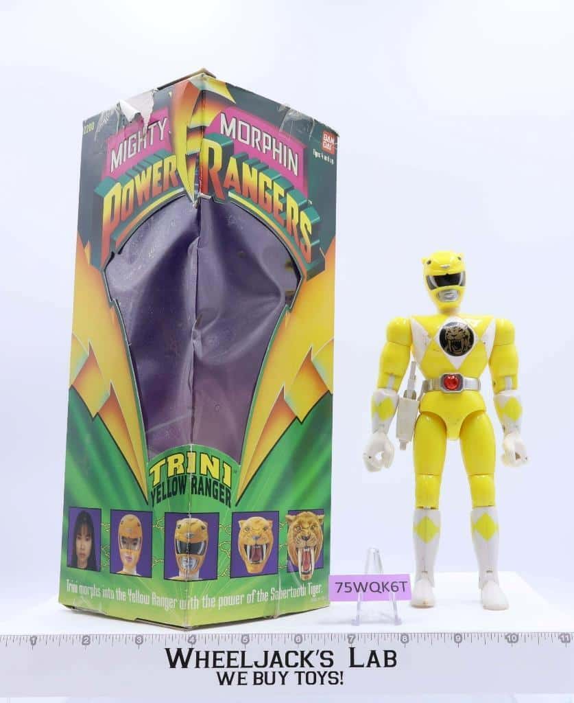 Trini Yellow Ranger Mighty Morphin Power Rangers 1993 Bandai Action ...