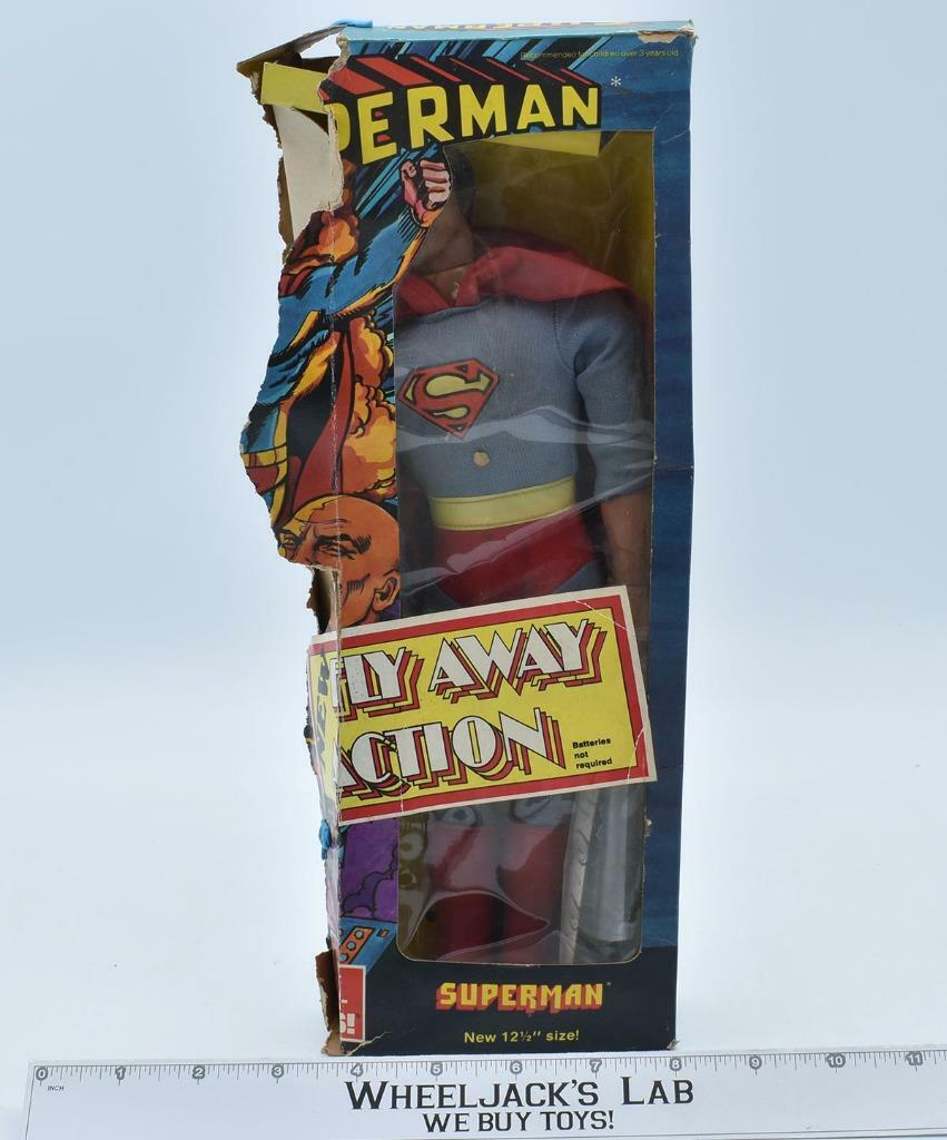 Superman Complete W/Box "Fly Away Action" 1977 Mego 12" Action Figure ...