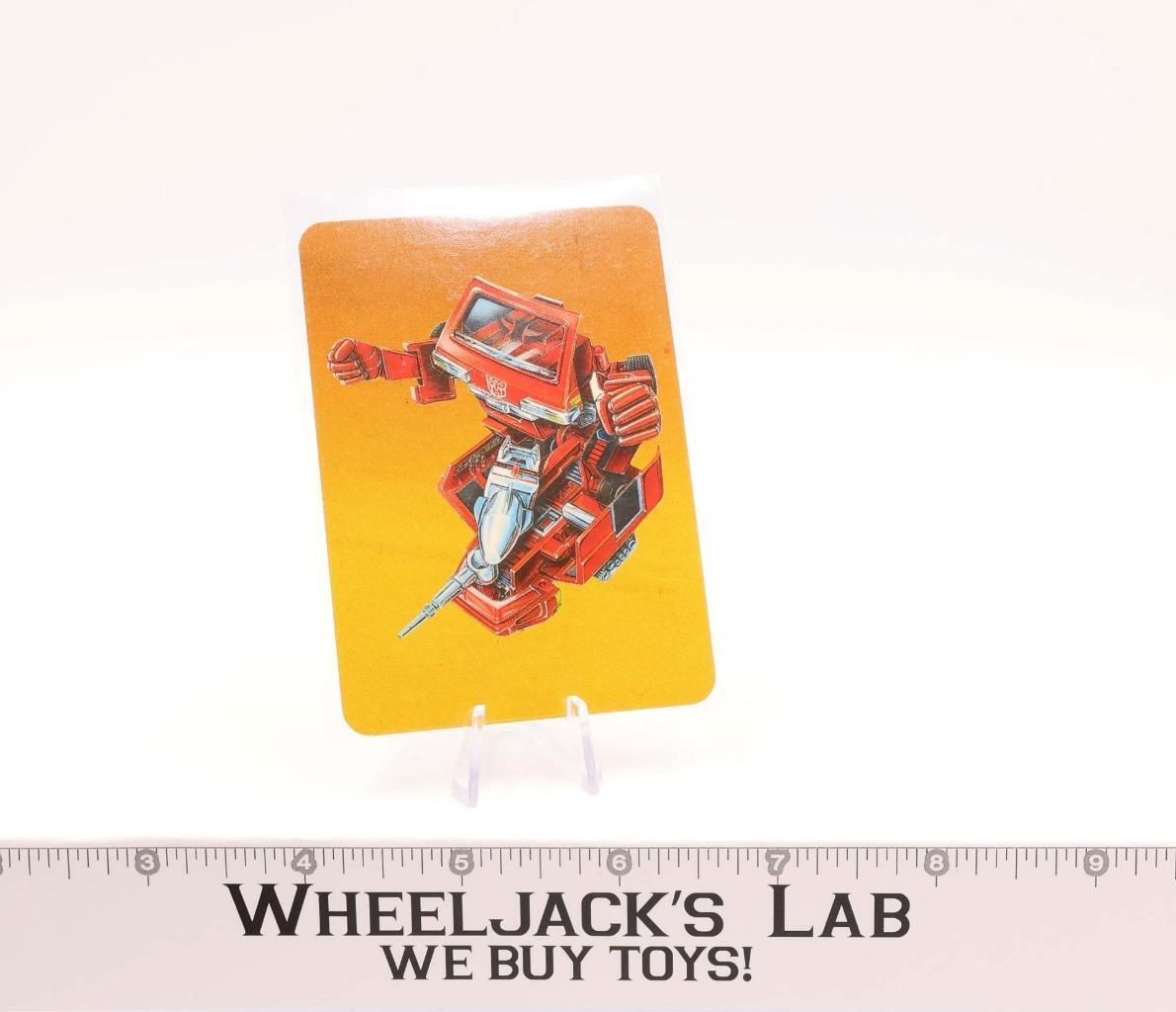 Ironhide Card 1985 G1 Transformers Action Trading Cards - Wheeljack's Lab