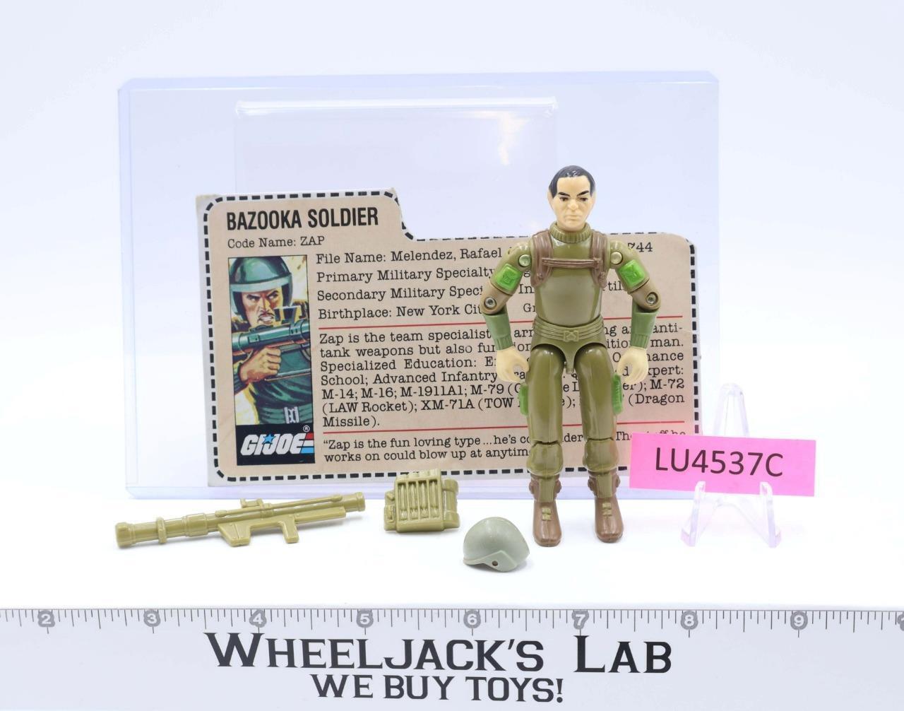 Zap V1.5 Swivel Arm 100% Complete 1983 G.I. Joe Hasbro Vintage Action ...