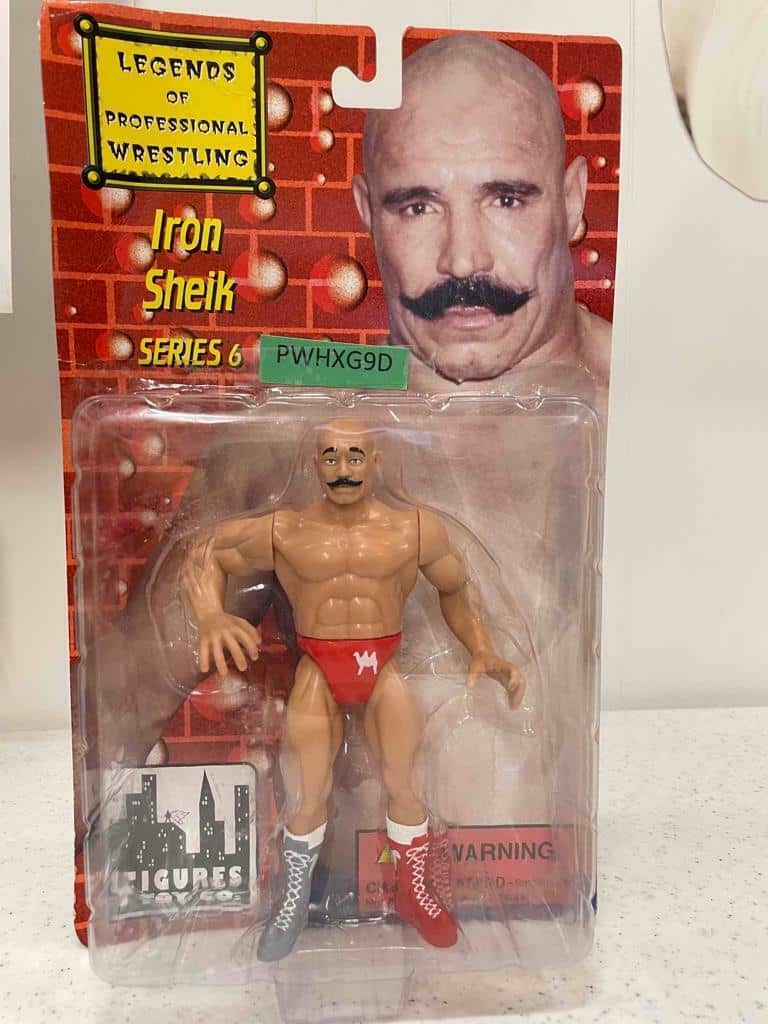 Iron Sheik Series 6 NEW MOSC 2000 Legends of Pro Wrestling Figures Toy Co. - Wheeljack's Lab